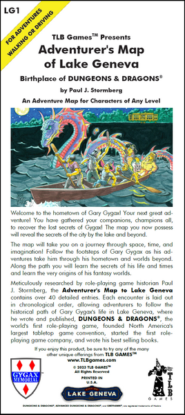 Adventurer's Map of Lake Geneva – TLB Games