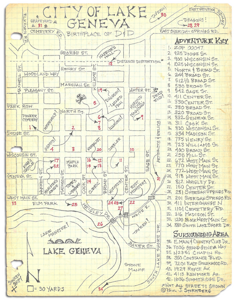Adventurer's Map of Lake Geneva – TLB Games
